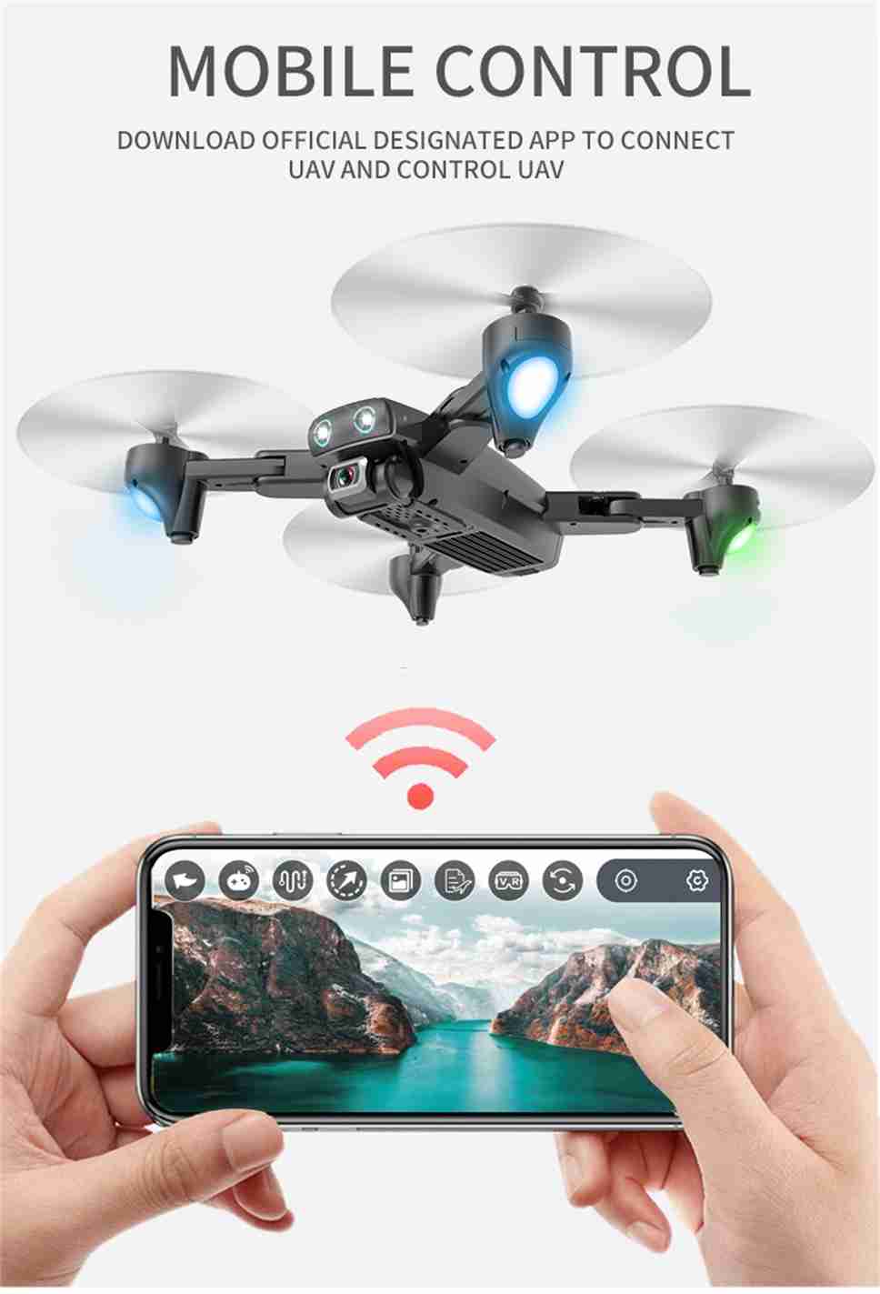 Gd 118 Professional Drone Wifi Fpv Mavic 4k HD Camera With Remote Control